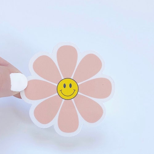Pack of 5 Smiley Face Stickers Small Pastel Sticker - Etsy