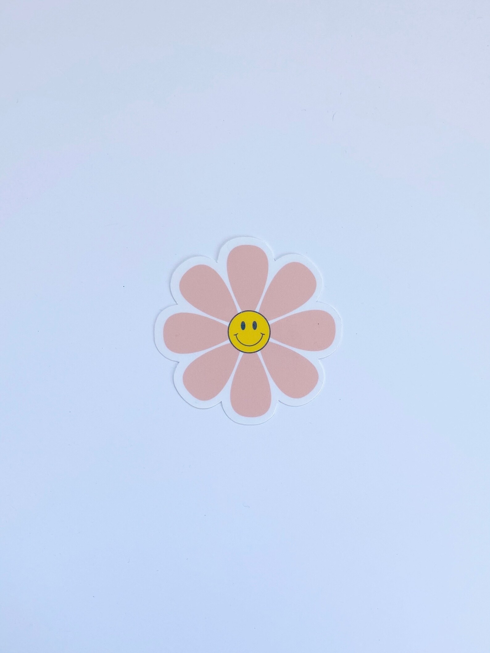 Daisy Sticker With Smiley Face | Etsy