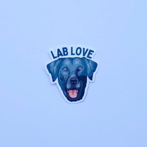 Labrador Retriever Sticker Lab Love - Etsy