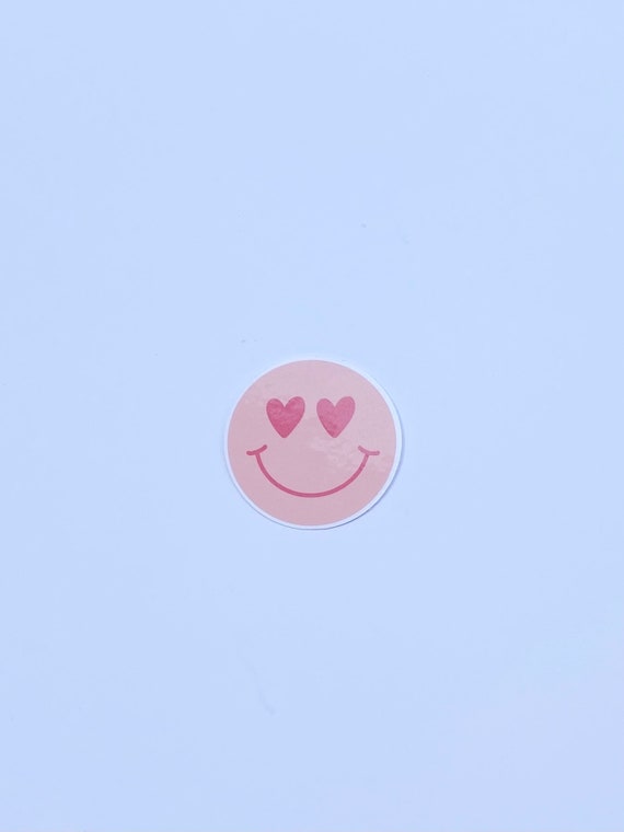 Pink Heart Smiley Face
