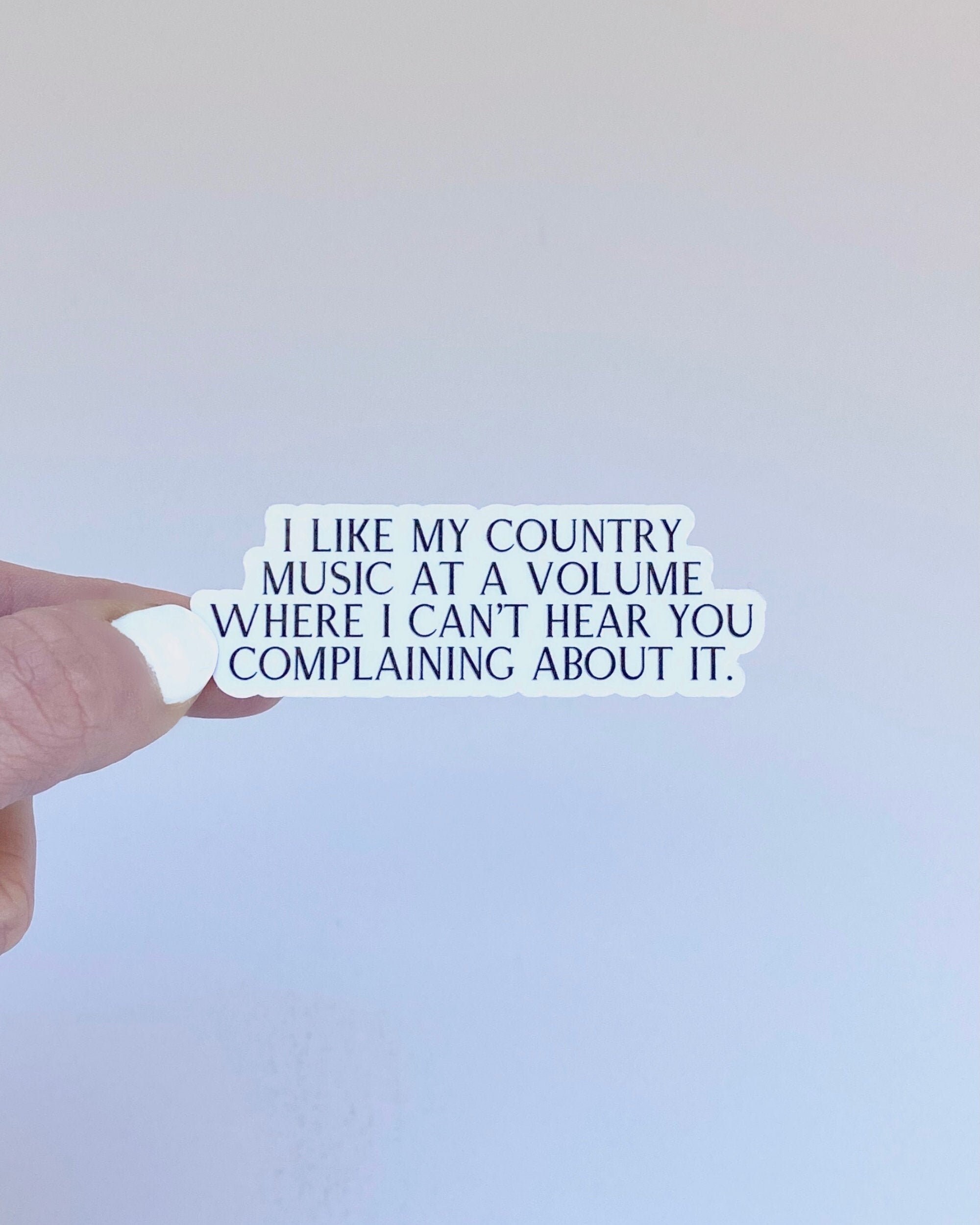 Country Music Sticker | Etsy