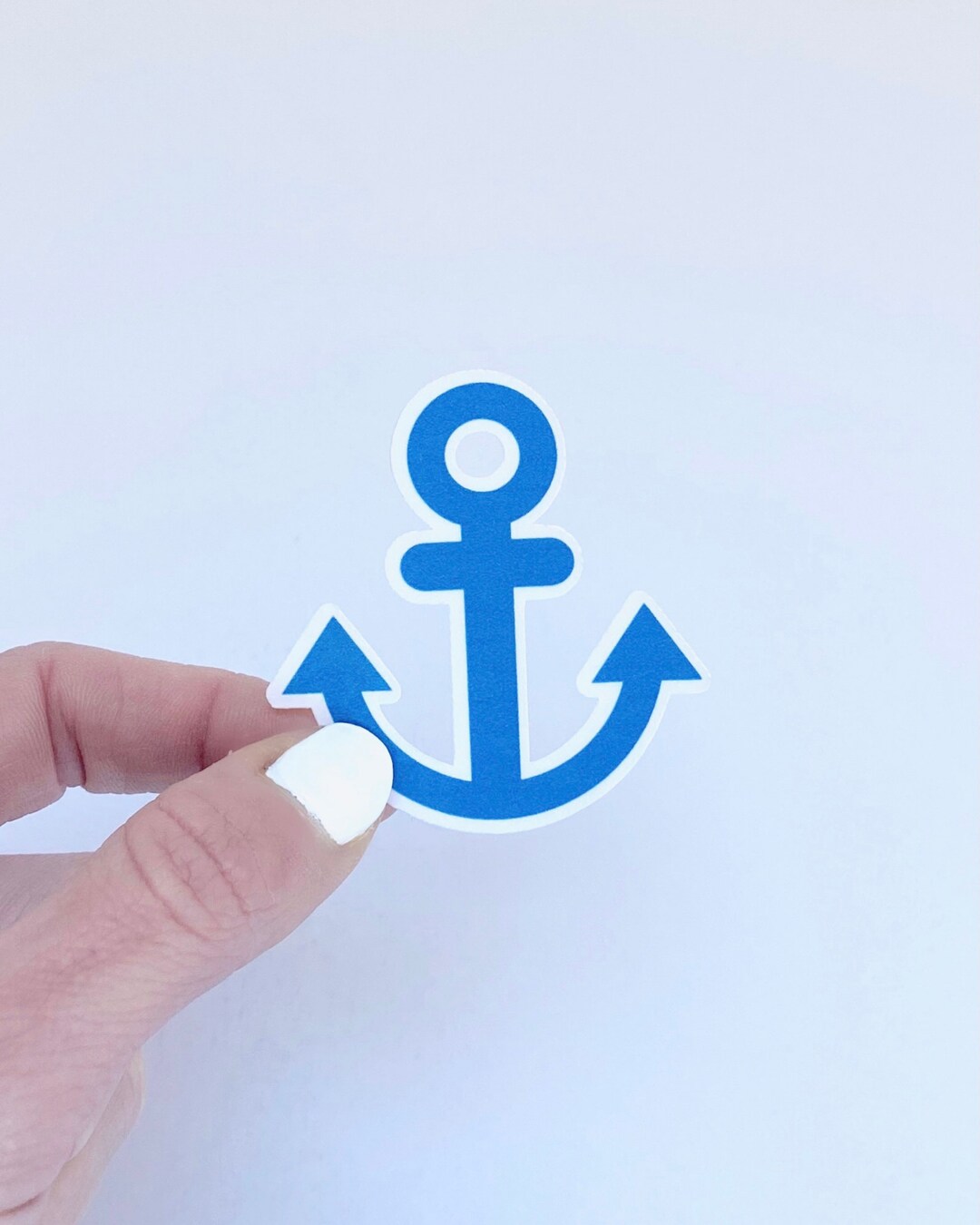 Navy Anchor Sticker - Etsy