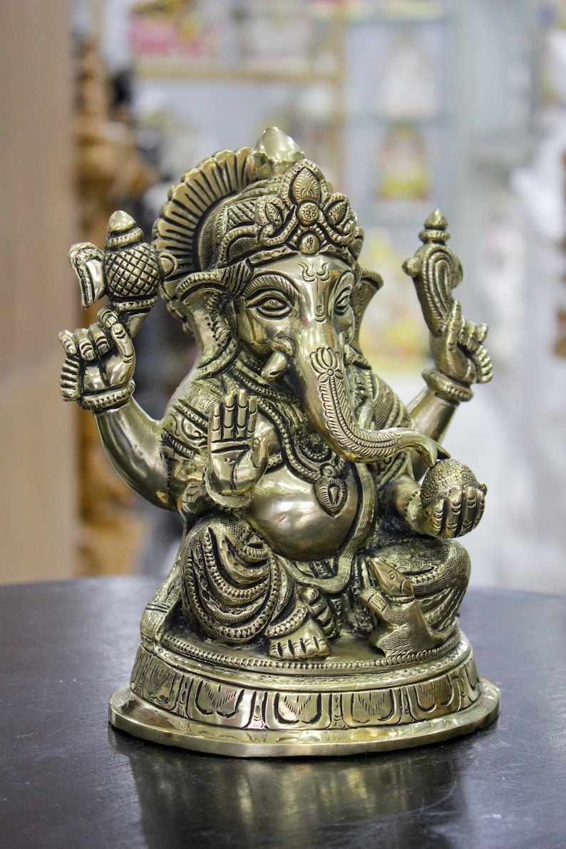 Lord Ganesha Statue Made From Brass, Ganesha Statue, Ganesha Statue 6 ...