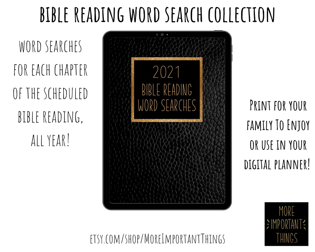 132 Bible Reading Word Search Leviticus 18 - Judges 14 | the More ...