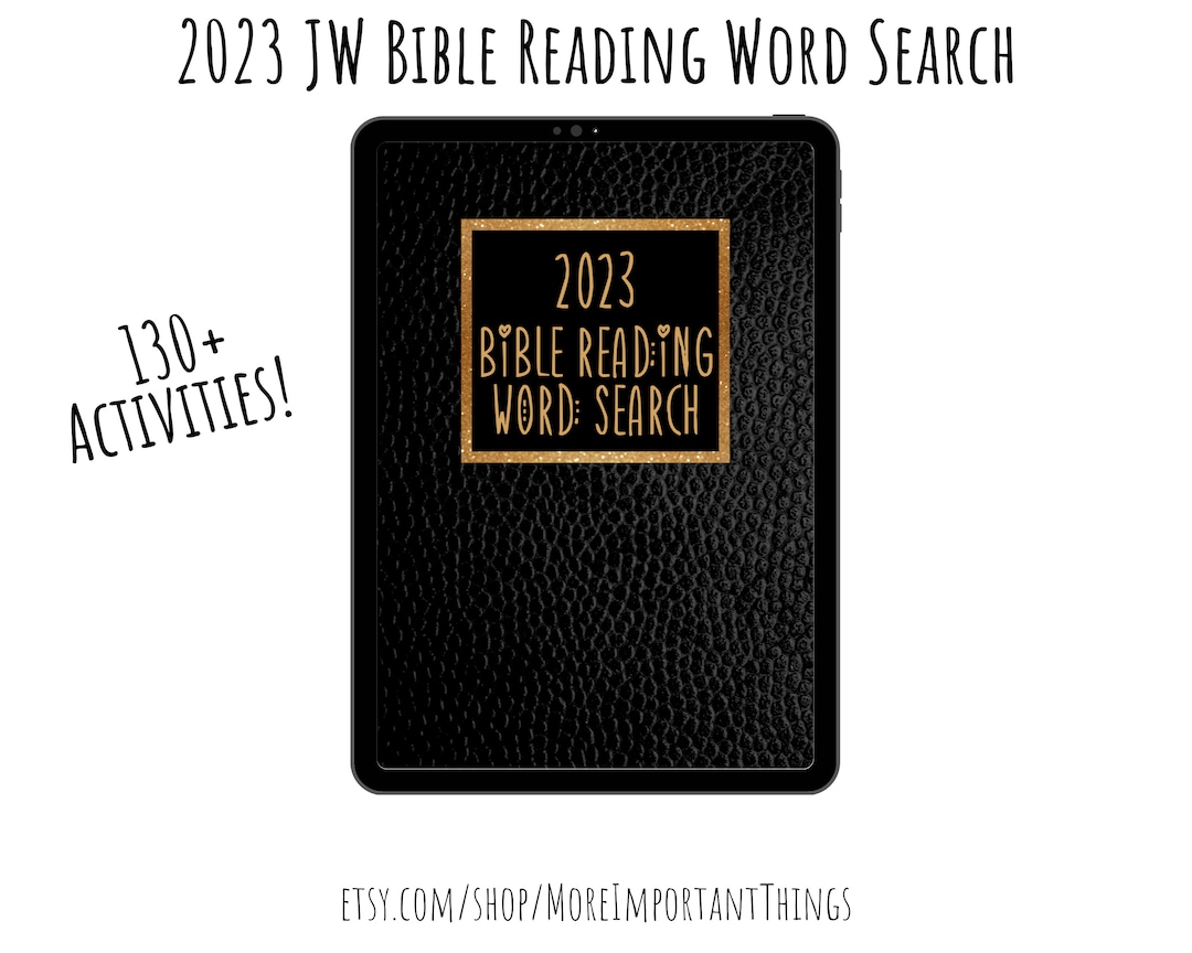 2023 JW Bible Reading Word Search Digital Activities | Job Esther ...