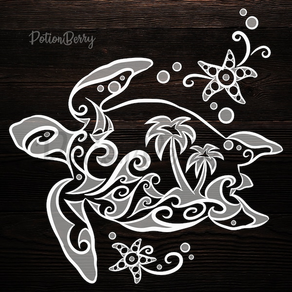 Sea Turtle Decal - Etsy