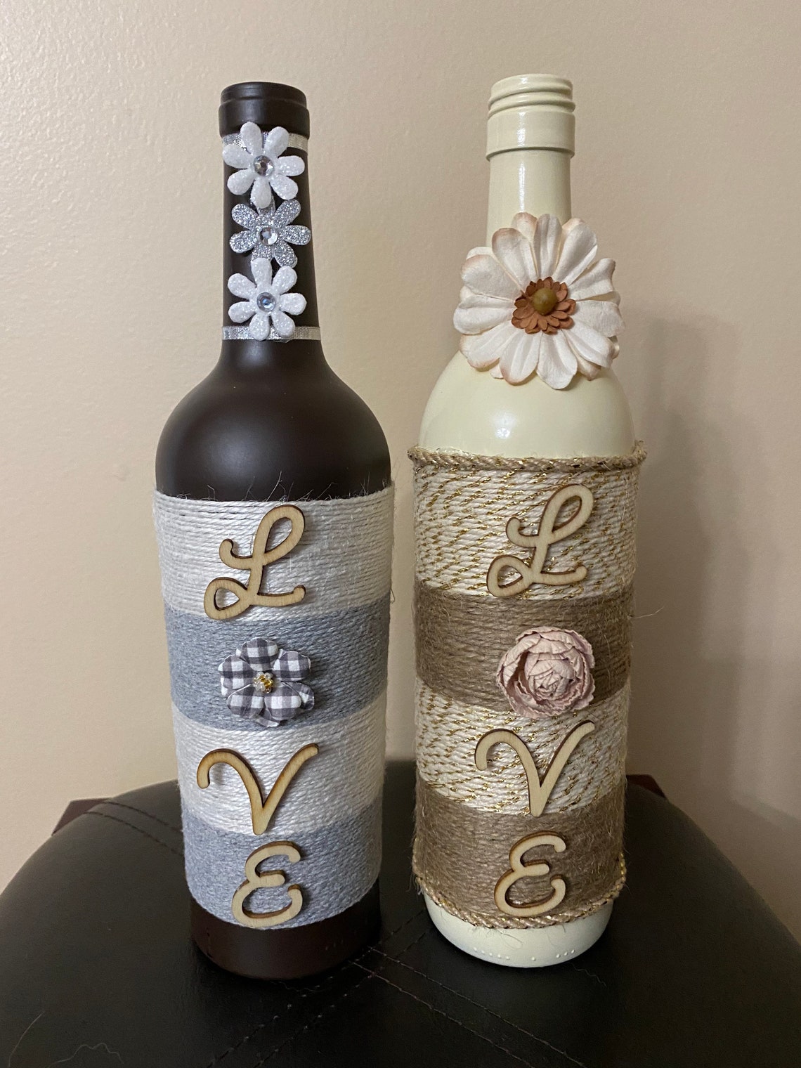 Handmade Bottle Decor - Etsy