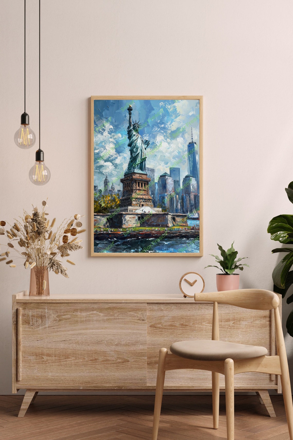 Statue of Liberty Statue of Liberty Wall Art Statue of Liberty Art ...