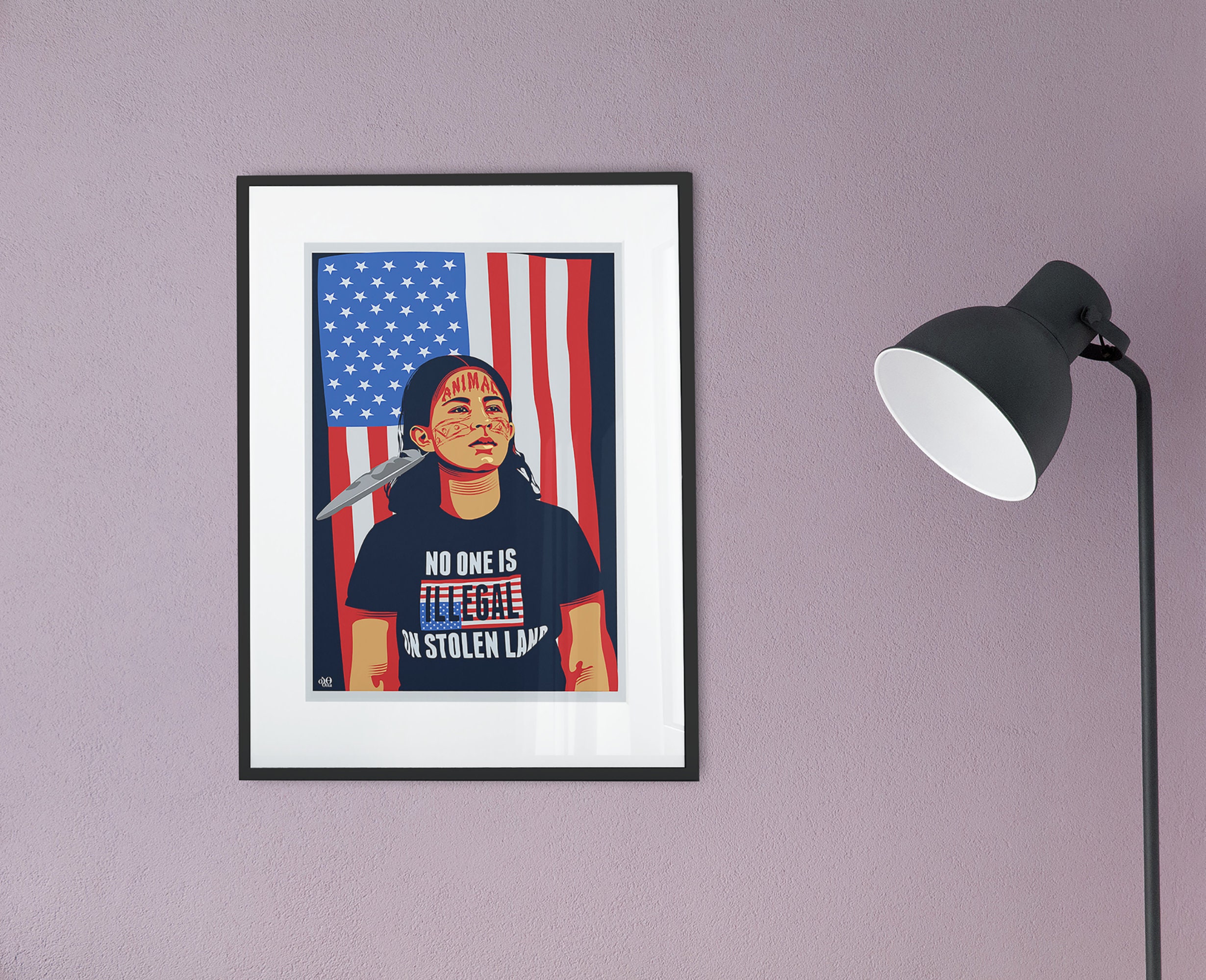 Native American Protest Art Print: Limited Edition Fine Art - Etsy