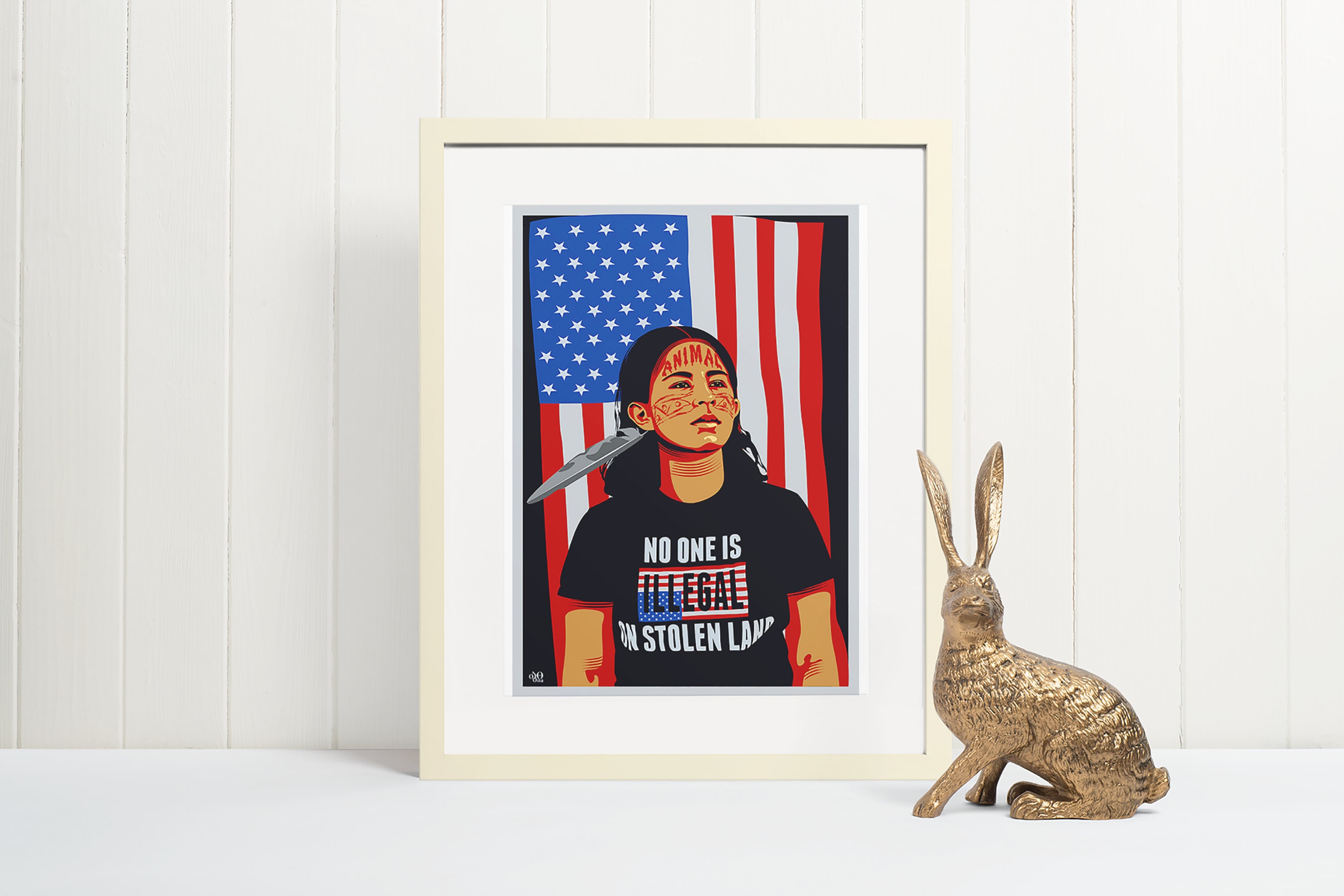 Native American Protest Art Print: Limited Edition Fine Art - Etsy
