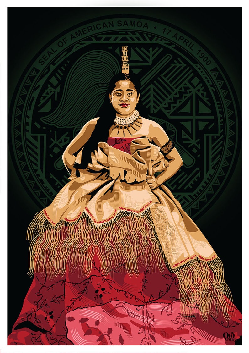 Samoan Girl, Original Limited Edition Print, Polynesian Housewarming ...