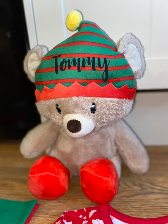 Personalised Elf Bear - Etsy