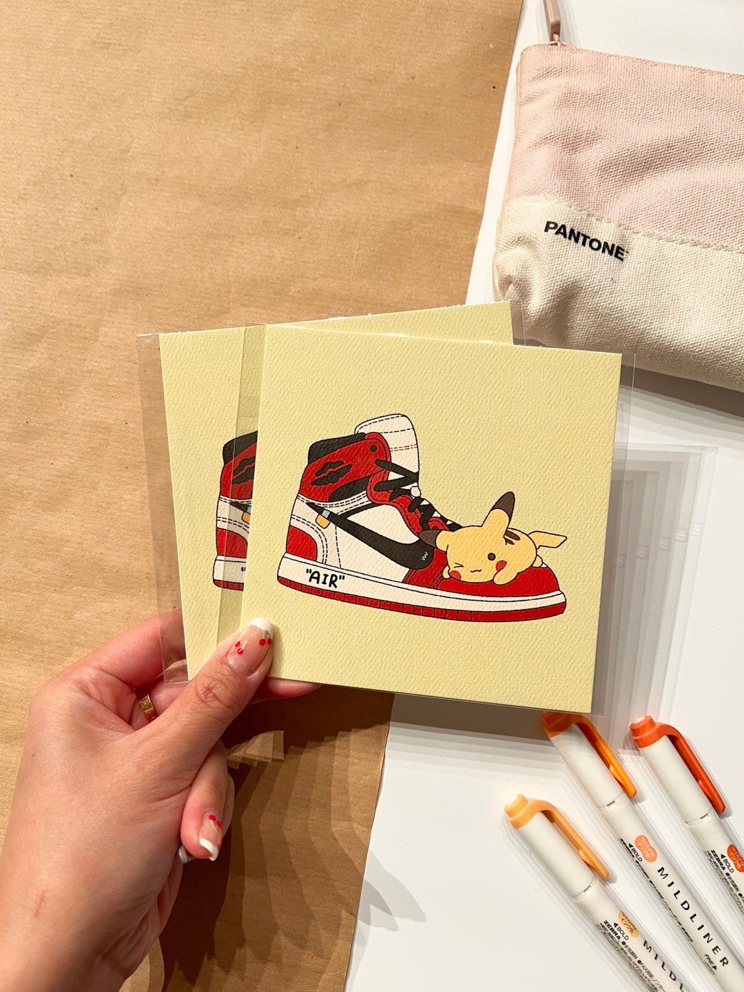 Pocket Friend Sneaker Art Print Digital Illustration, Art Print, Cute ...