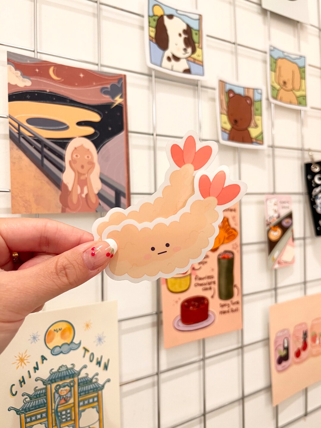 Tempura Shrimp Die-cut Sticker Laptop Sticker Digital Art - Etsy