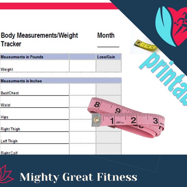 Inches Lost Chart Printable - Etsy