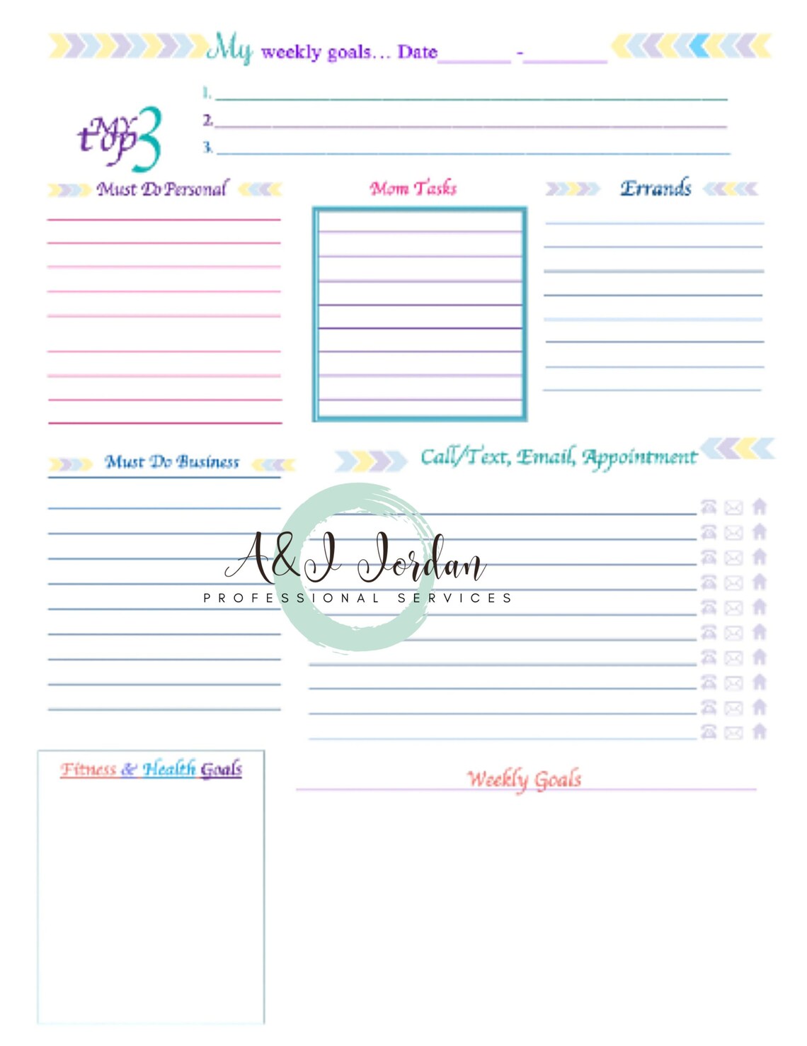 Weekly to Do List for Work From Home Moms, Busy Moms, Work Life Balance ...