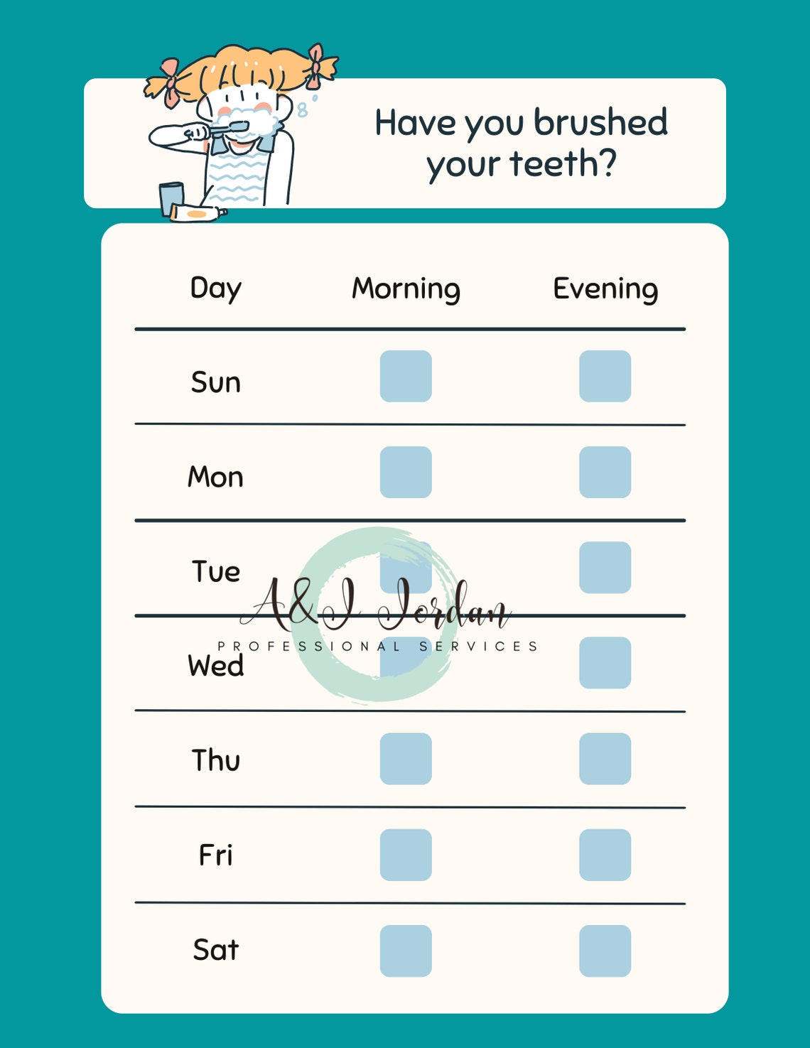 Kids Printable Brush Teeth Bundle, Brushing My Teeth Steps Chart ...