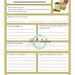 Student Profile List, Template, Printable Student List, Back to School ...