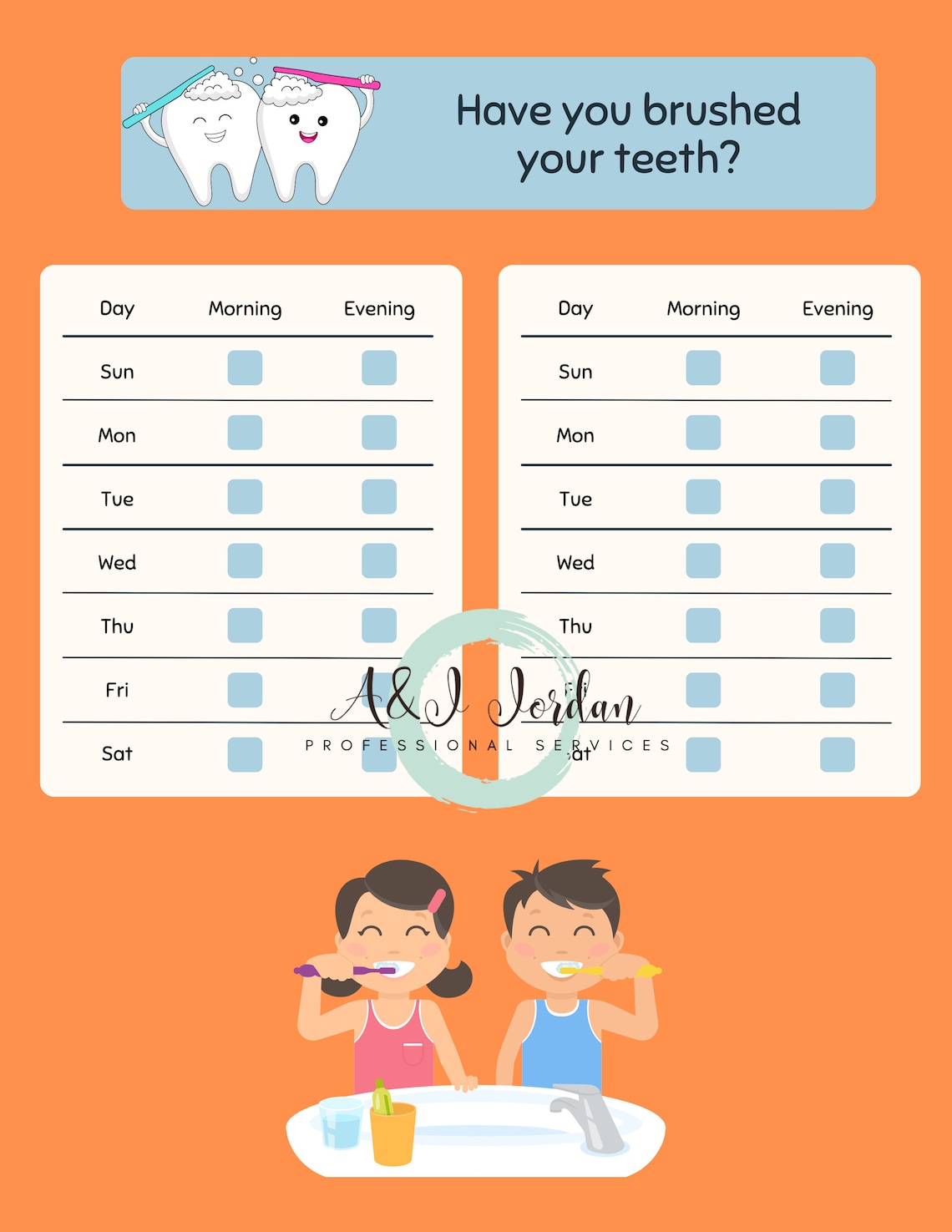 Kids Printable Brush Teeth Bundle, Brushing My Teeth Steps Chart ...
