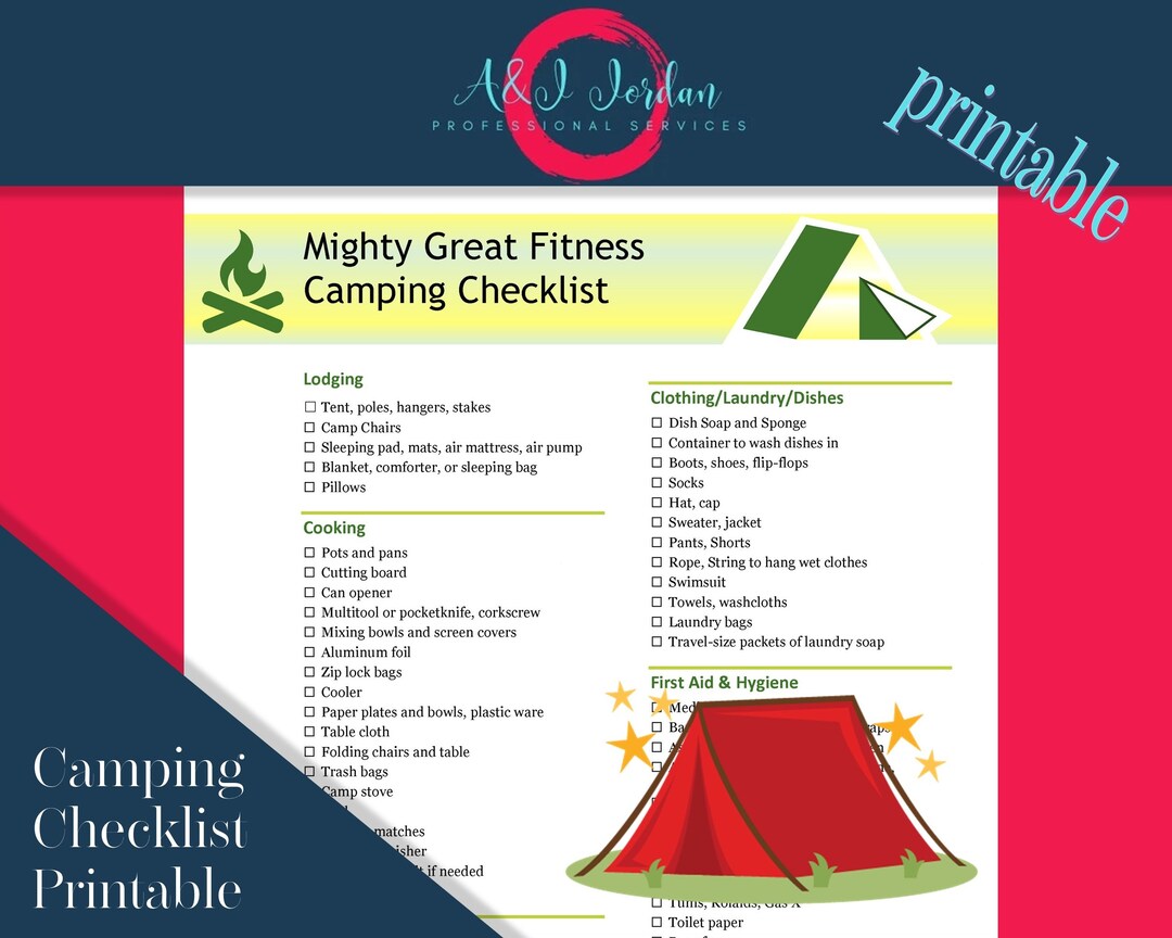 Camping Checklist, Outdoors, Preparedness, Supplies, Don't Forget ...