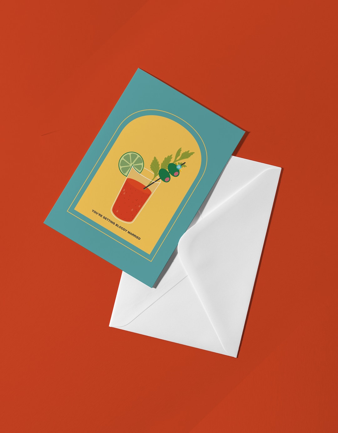 Bloody Married Engagement Card: Pun Congratulations Card - Etsy