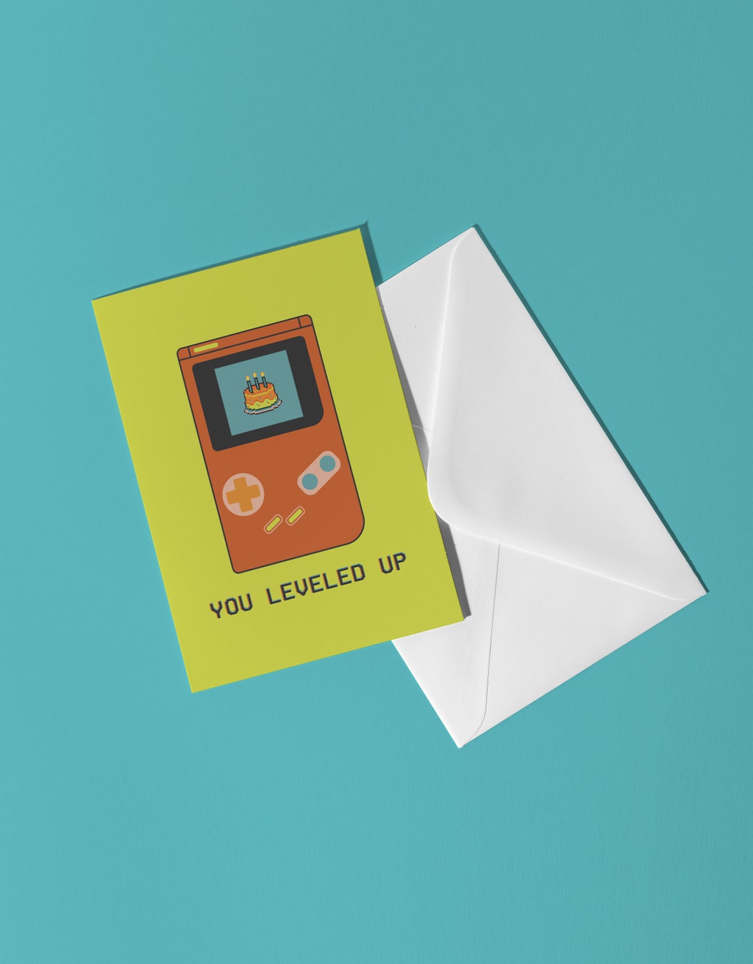 Gamer Birthday Card | You Leveled up | Happy Birthday Card, Gameboy ...