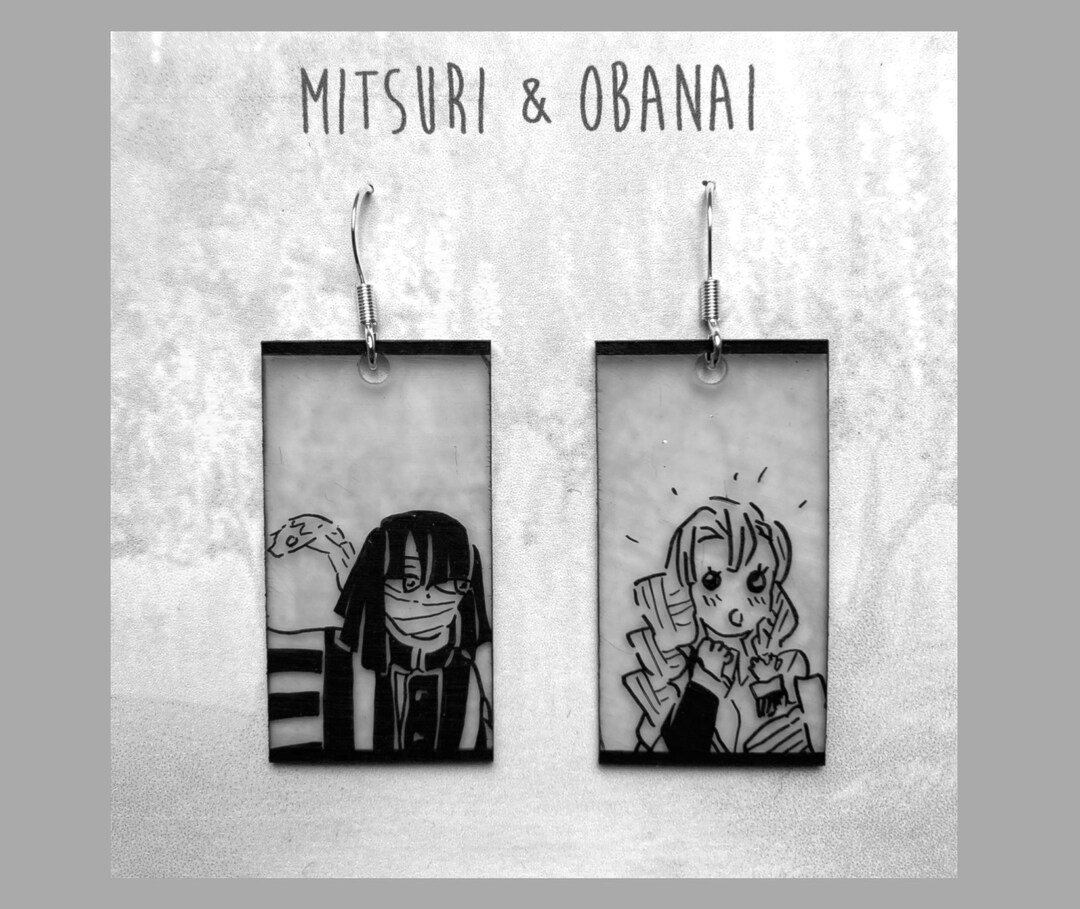 Mitsuri and Obanai - Anime Inspired Earrings - Etsy