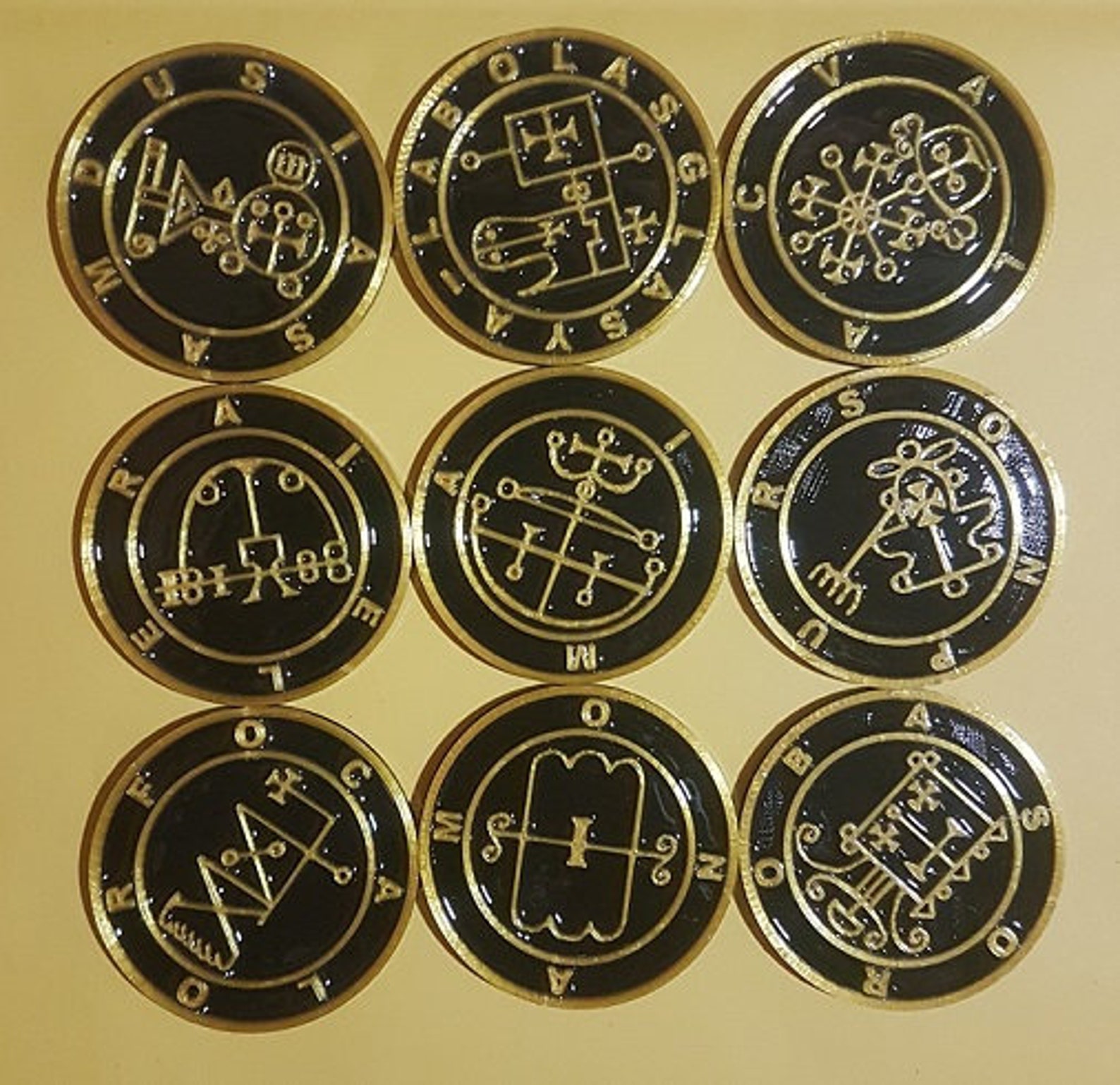 Lesser Key of Solomon Demon Sigils | Etsy