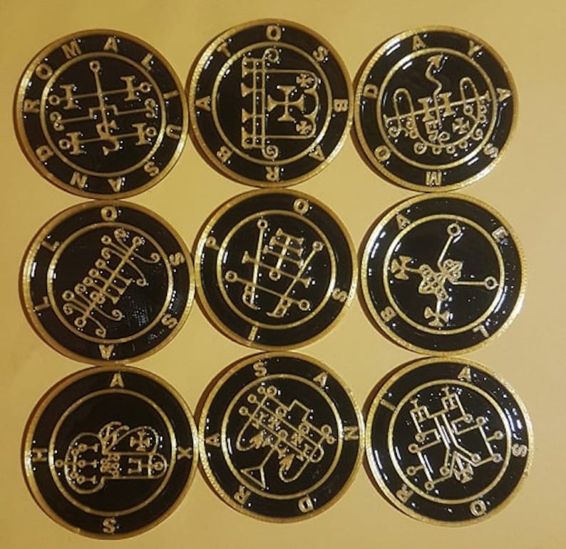 Lesser Key of Solomon Demon Sigils | Etsy