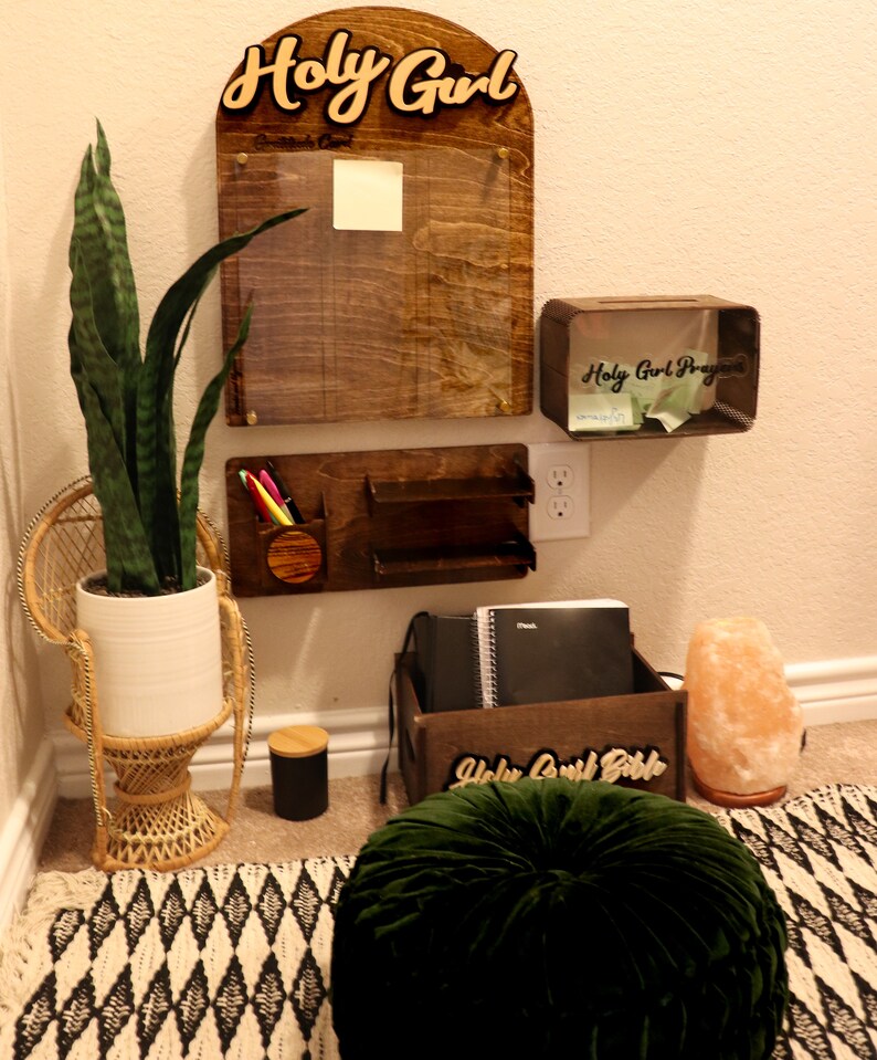 Wooden Daily Prayer Room Kit Christian Wall Art Prayer Sign Christian ...