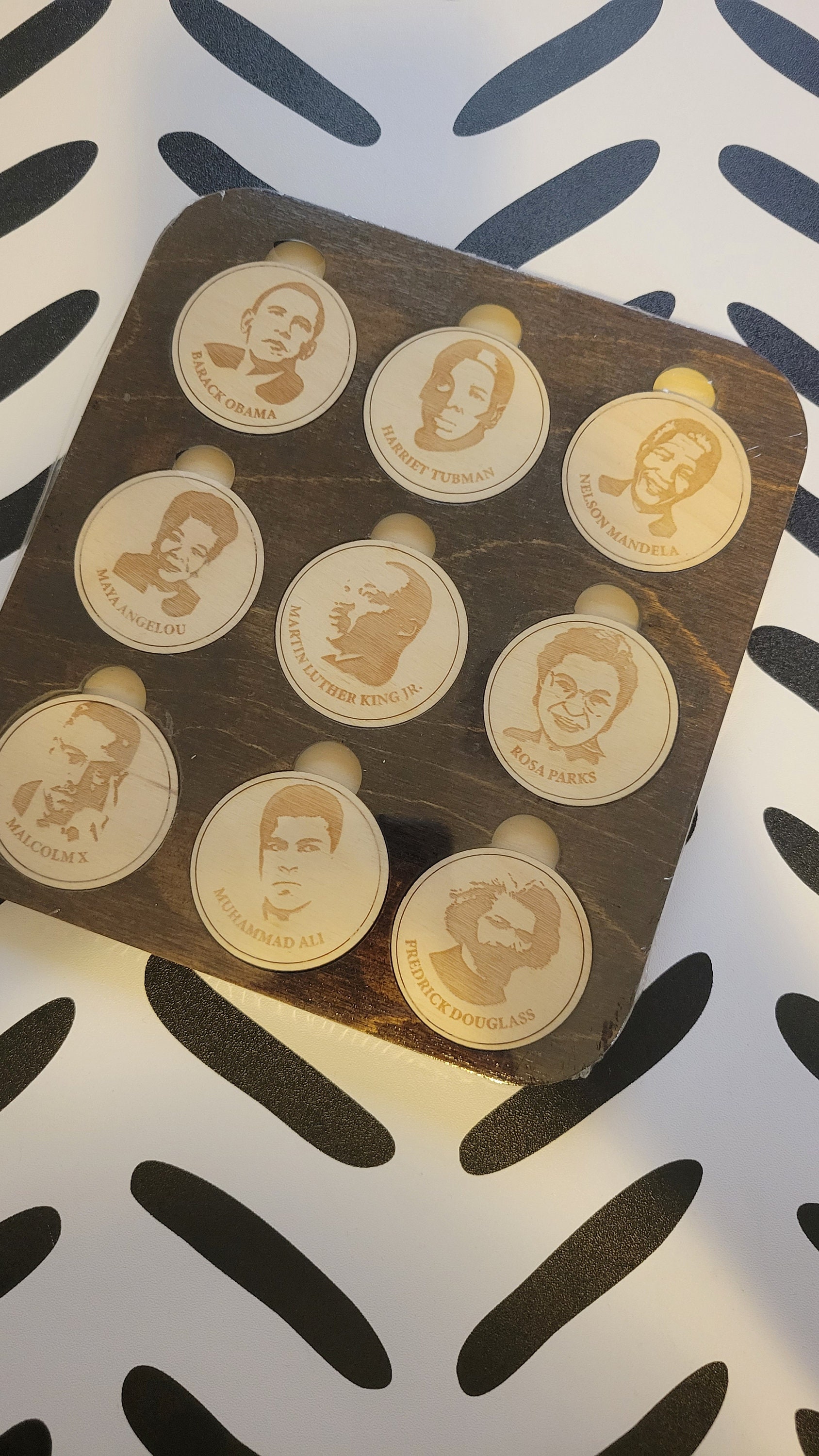 Wooden Black History Game | Black History Matching Game | History Board ...