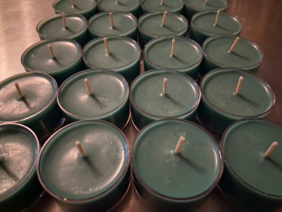 Balsam Fir Soy Wax Tealights: Hand Poured Woodsy Scent - Etsy