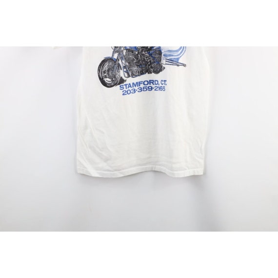 80s Mens Large Fast Lane Cycles Motorcycle Spell Out … - Gem