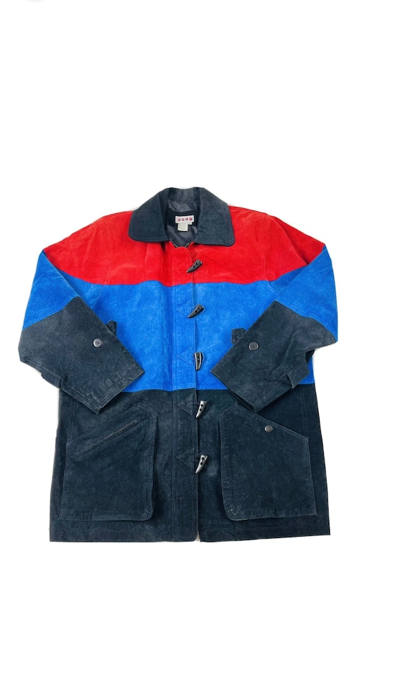 color block jacket 80s - Gem