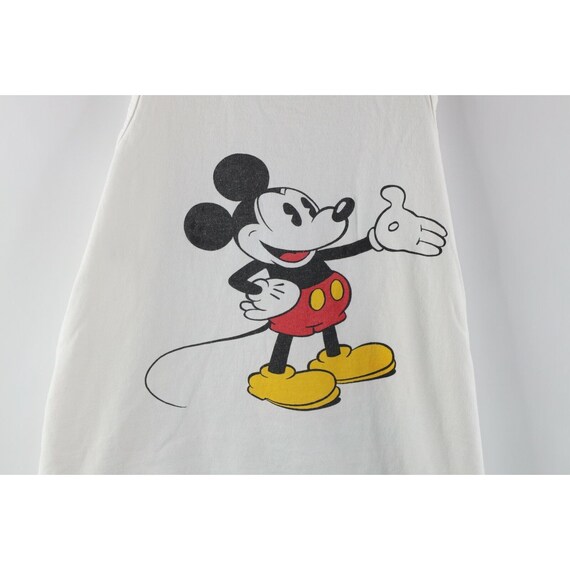 80s Disney Mens Large Distressed Mickey Mouse Tank To… - Gem