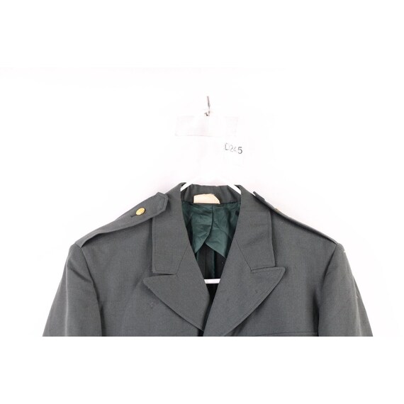 60s Vietnam War Mens 38 Extra Long Wool Serge Green A… - Gem