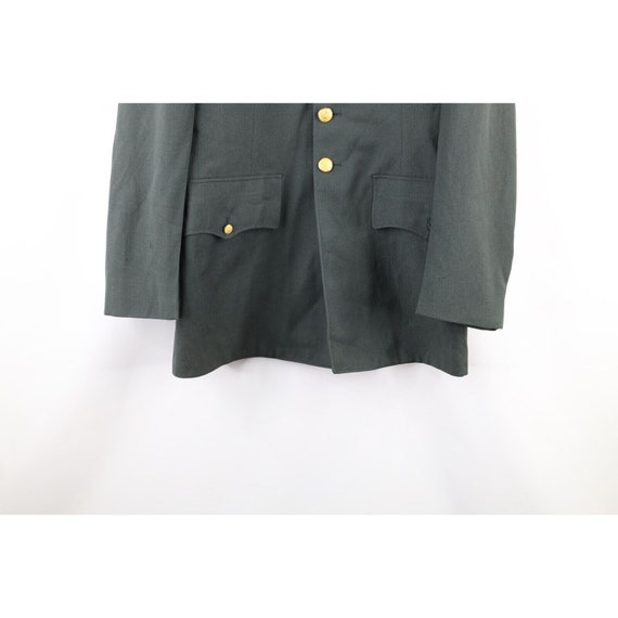 60s Vietnam War Mens 38 Extra Long Wool Serge Green A… - Gem