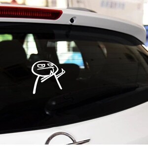 F U Sticker/ Middle Finger Sticker/ Bumper Sticker /stickman - Etsy