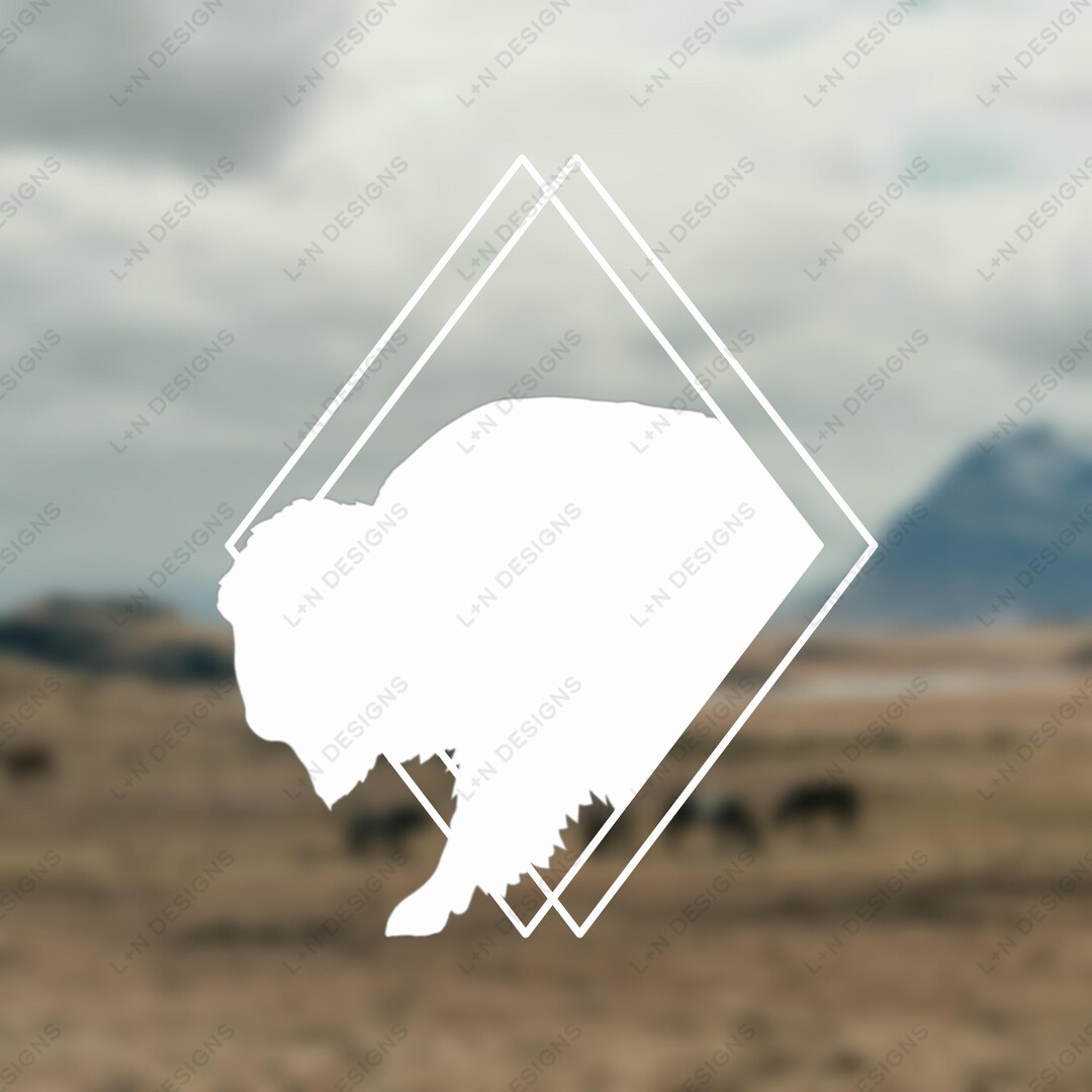 Bison Buffalo Diamond Vinyl Decal, Car Truck Sticker - Etsy