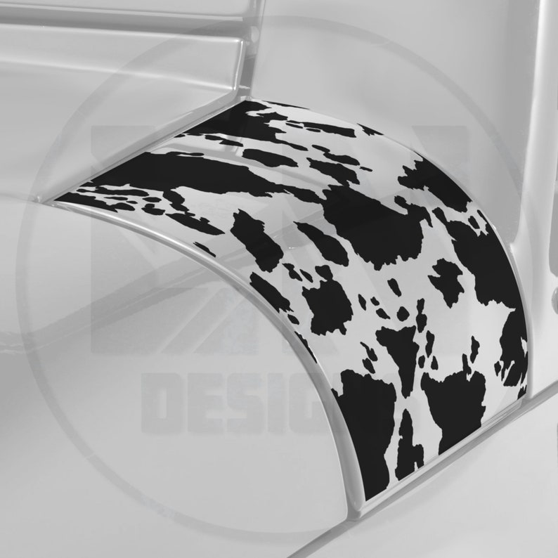 Cow Print Cow Hide Cowl Decal Set Fits Jeep Wrangler JK JKU - Etsy