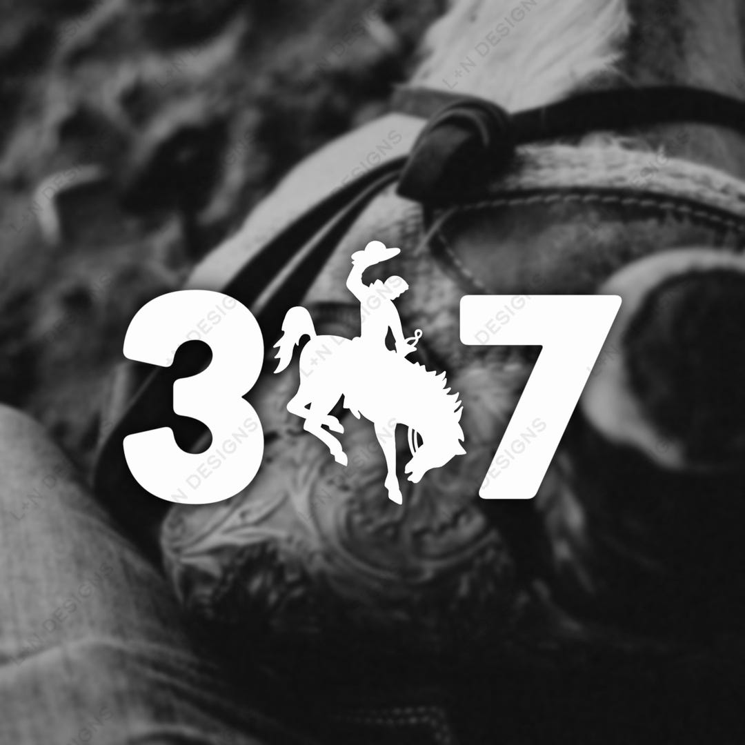 Wyoming 307 Bucking Bronc Vinyl Decal, Car Truck Automotive Sticker - Etsy