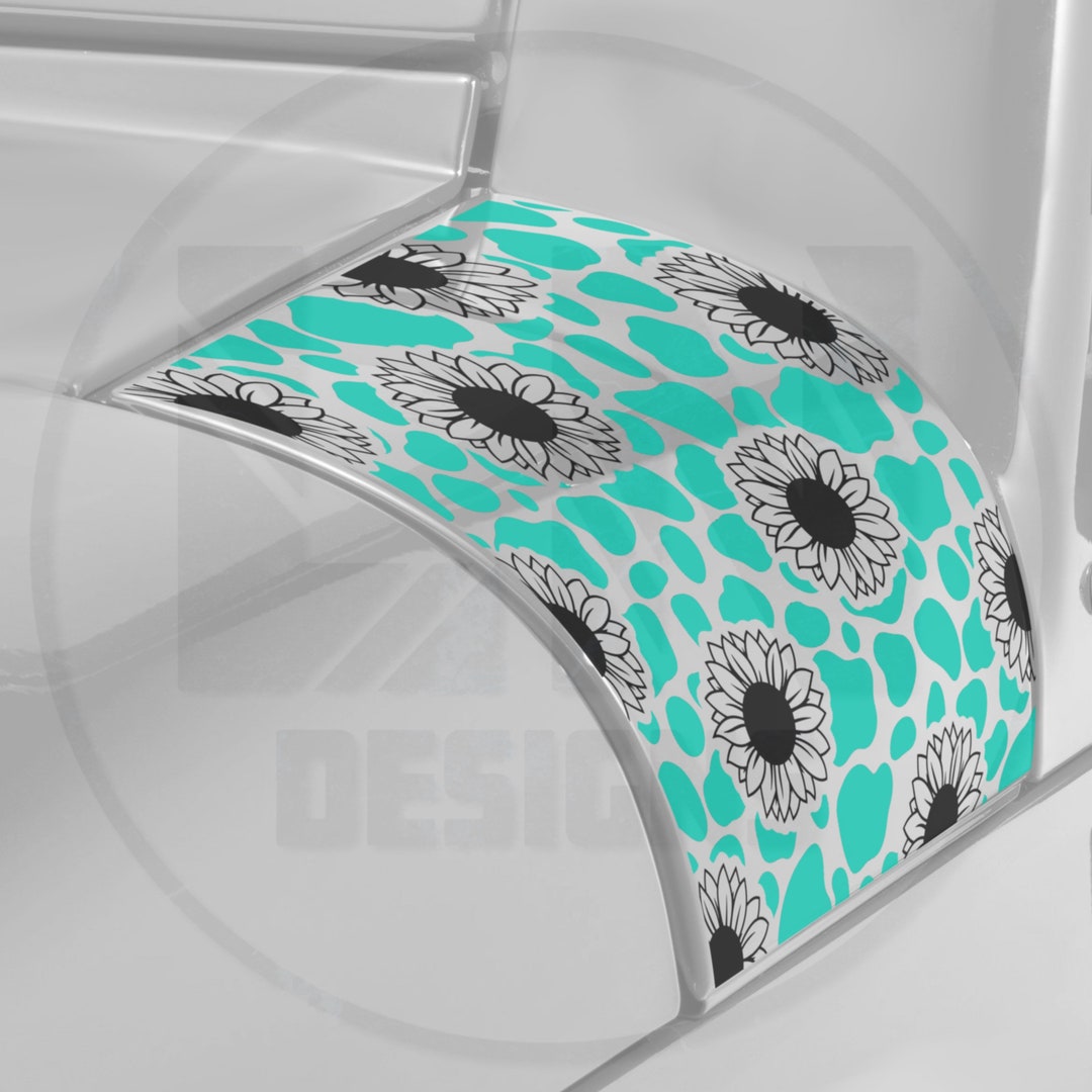 Cow Print Sunflower Multicolor Cowl Decal Set | Fits Jeep Wrangler JK ...