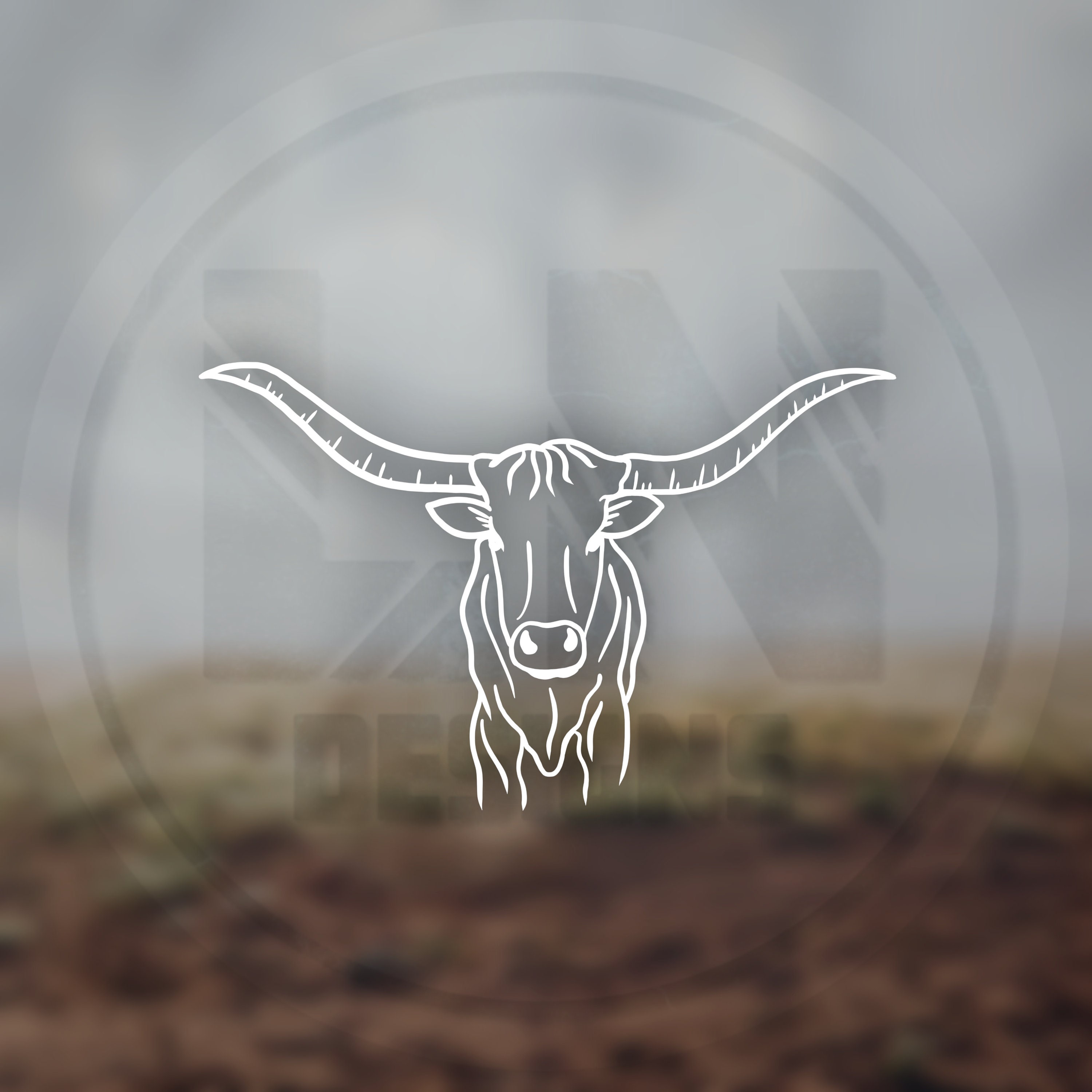 Texas Longhorn Cow Cattle Western Truck Car Vinyl Decal Sticker - Etsy