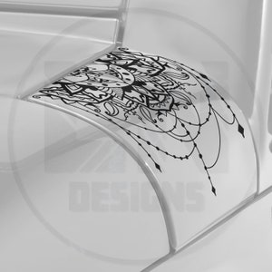 Flower Mandala Cowl Decal Set | Fits Jeep Wrangler JK JKU 2007-2018 - Etsy