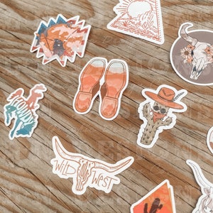 Western Boho Punchy Country Waterproof Sticker Bundle for Laptop ...