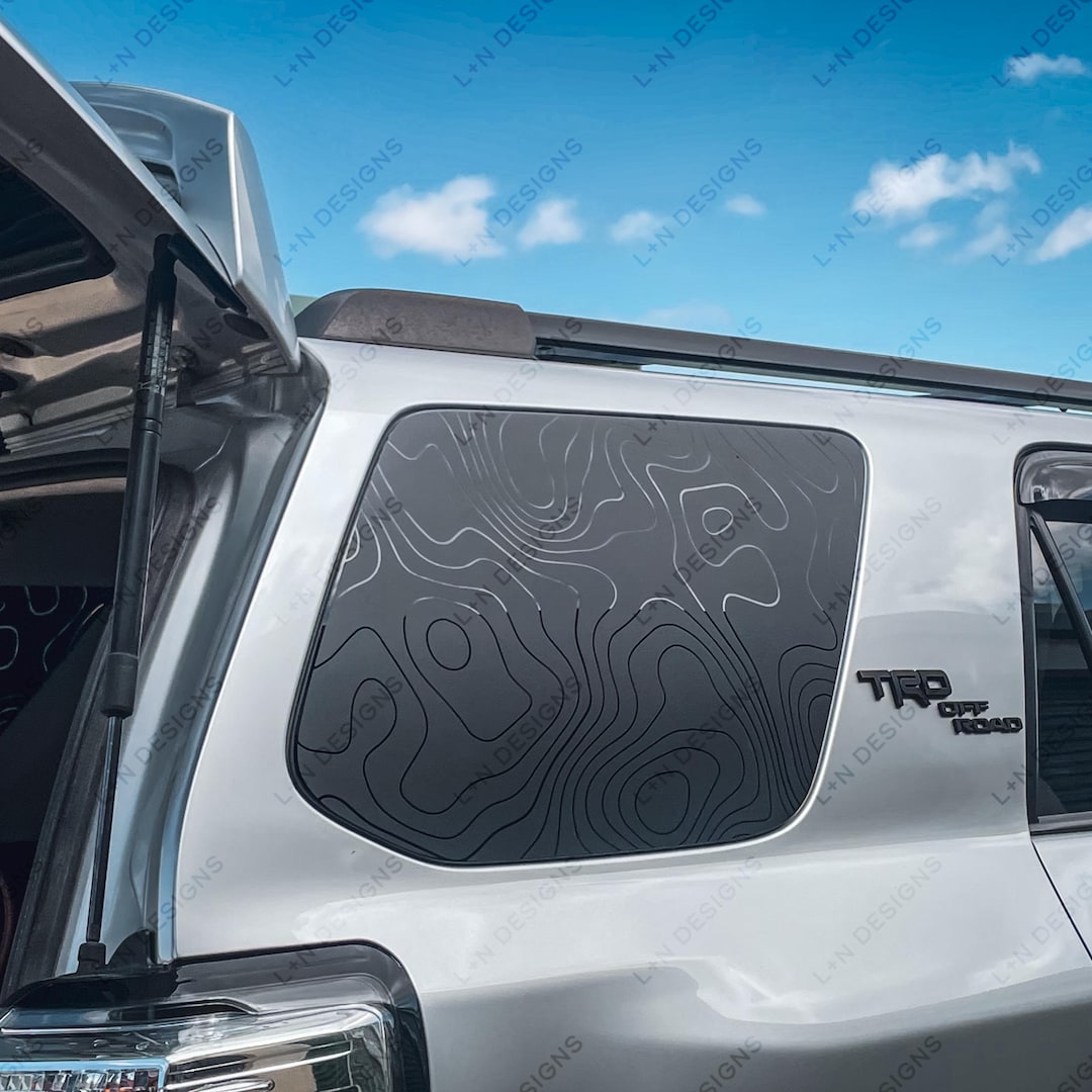 Topography Rear Side Window Decal | Fits 2010-2024 Toyota 4runner - Etsy