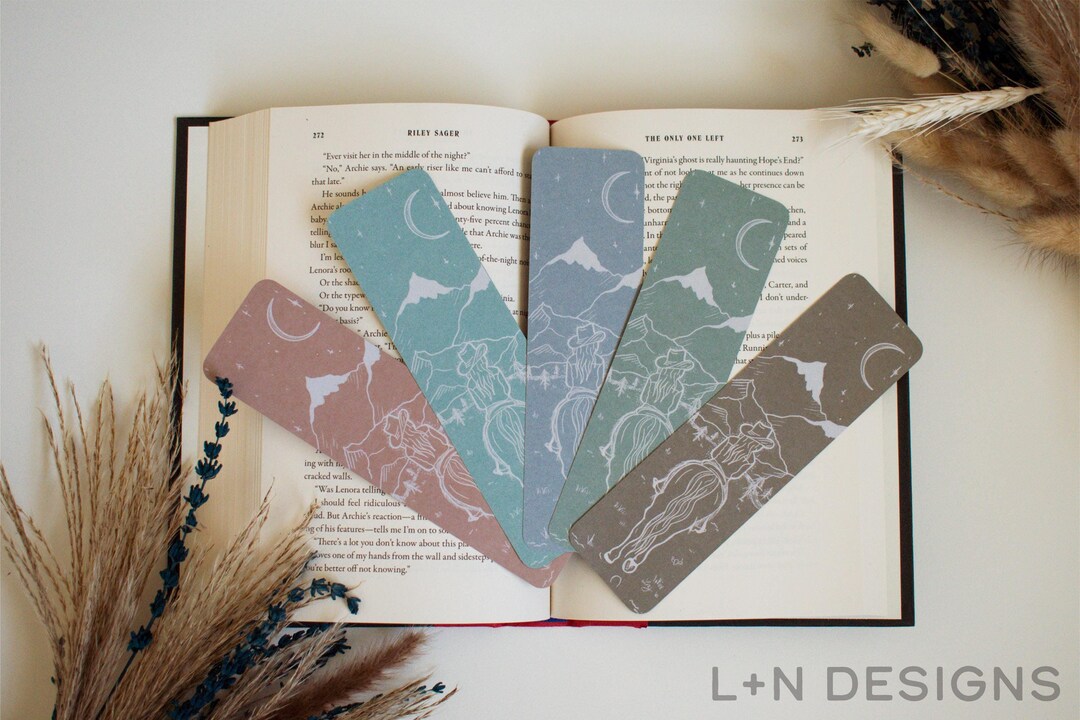 Western Cowgirl Bookmark Set of 5 | Boho Bookmark, Cowboy Bookmark ...