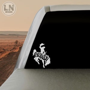 Howdy Bronc Rider Western Vinyl Decal, Car Truck Automotive Sticker - Etsy