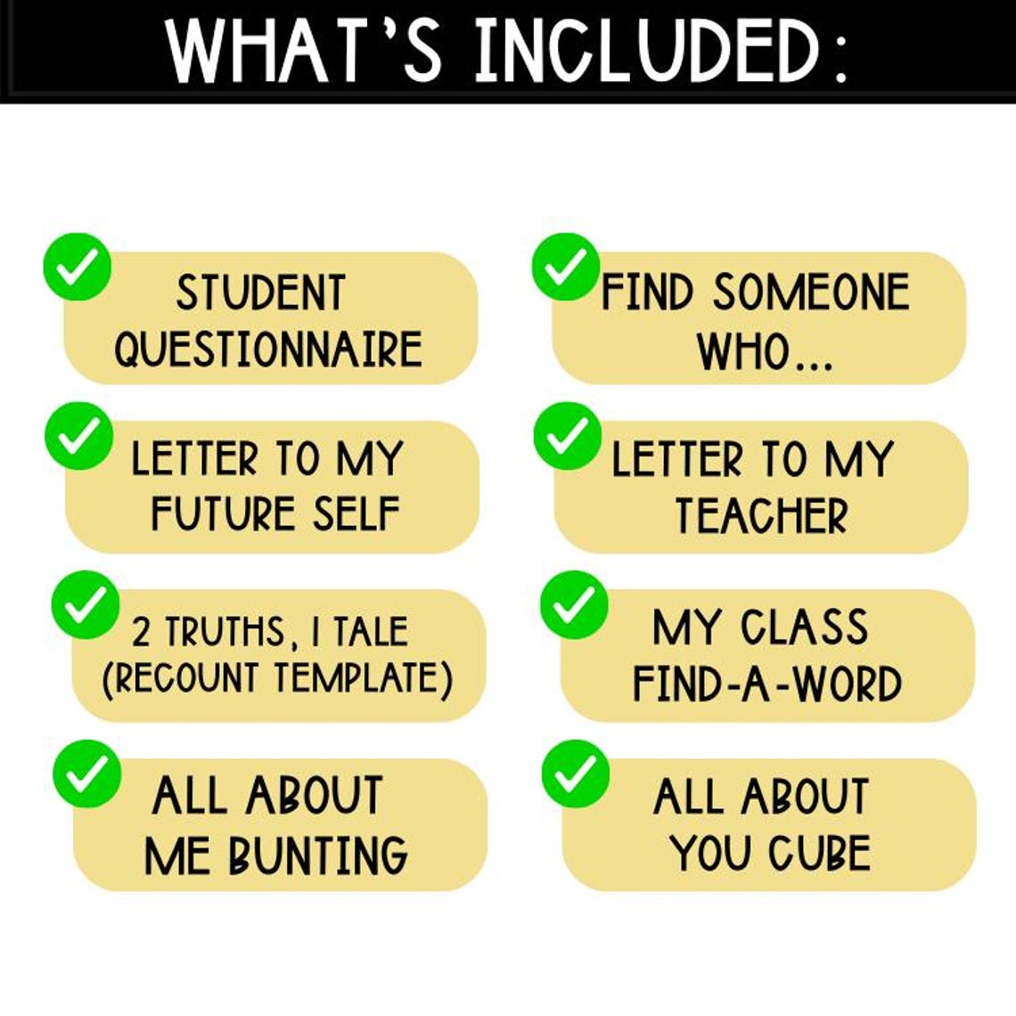 Back to School Ice Breaker Activities – Get to Know You Pack (printable ...