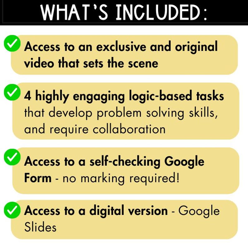 Logic Puzzle / Team Building Escape Room [vol. 1], Back to School, Get ...